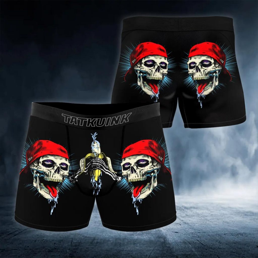 Cheer Banana Funny Skull Boxer Briefs Men Underwear – Skull & Viking ...