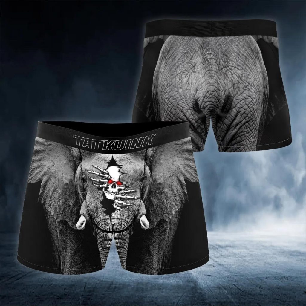 Grim Reaper White Ghost Skull Boxer Briefs Men Underwear - Skull ...