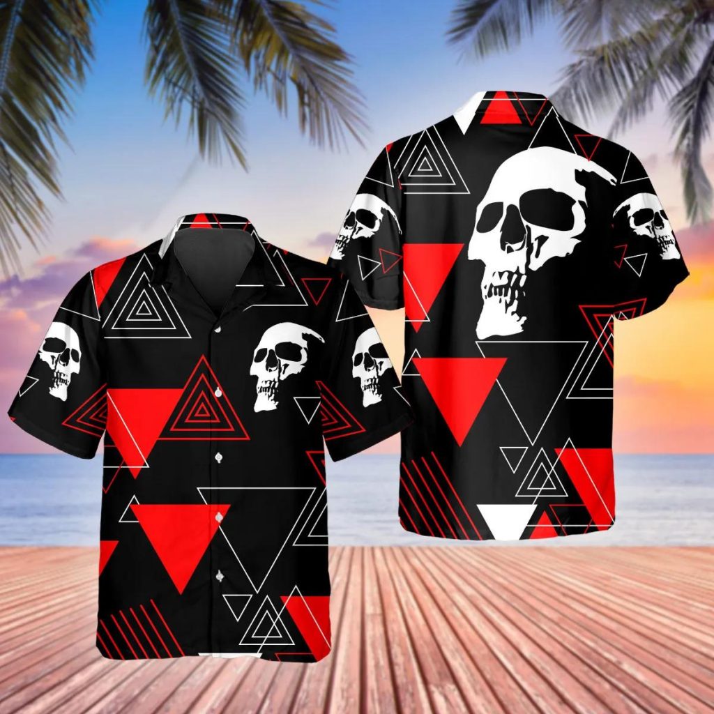 Purple Head Skull Hawaiian Shirt - Skull & Viking Graphic Tees | 3D All ...