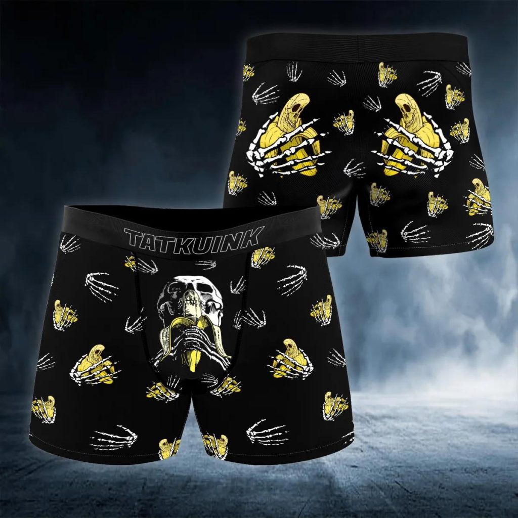 Skeleton Banana Sword Skull Boxer Briefs Men Underwear - Skull & Viking ...