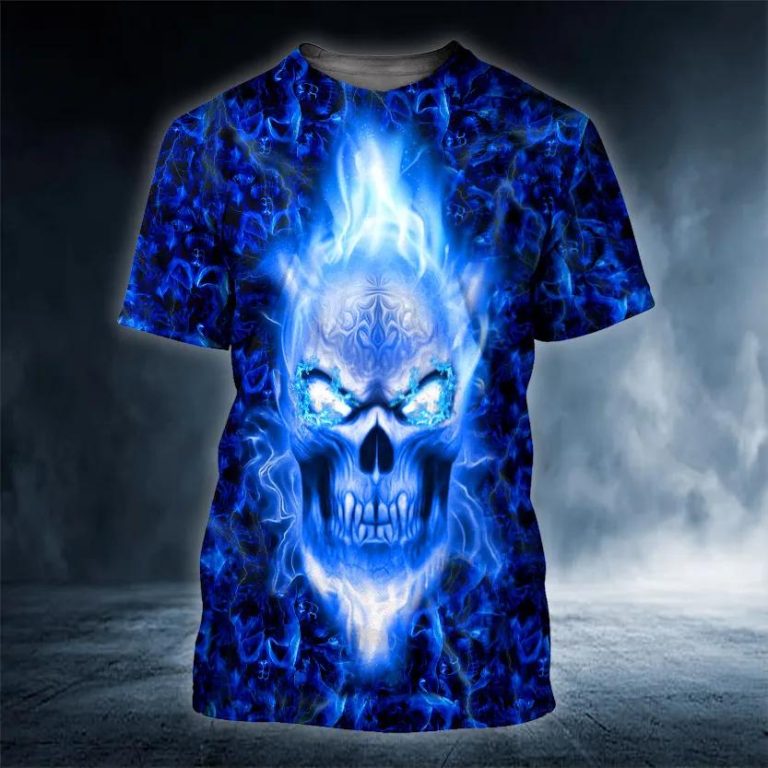 Lava Skull 3D T Shirt, Skull T Shirts Mens – Skull & Viking Graphic Tees | 3D All Over Print ...