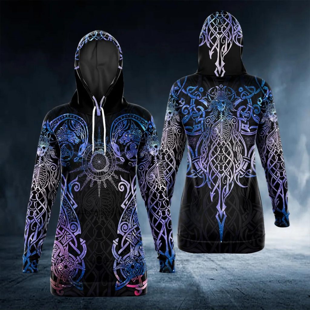 Fantasy Dragon Viking Tribal Celtic Tattoo Hoodie Dress For Women ...