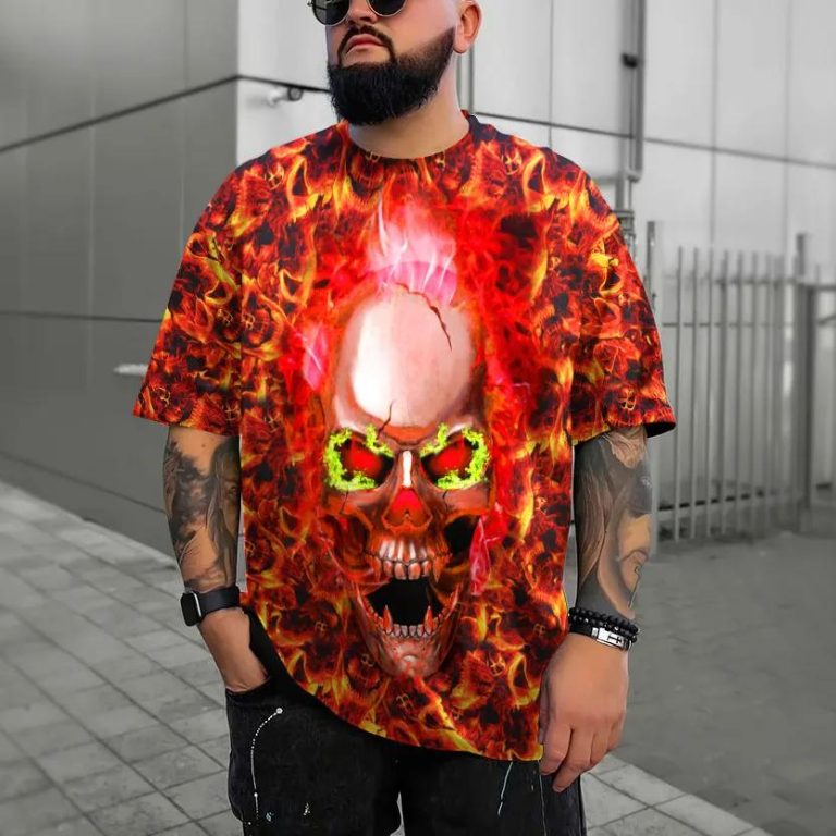 The Night Hunter Skull 3D T Shirt, Skull T Shirts Mens - Skull & Viking Graphic Tees | 3D All ...