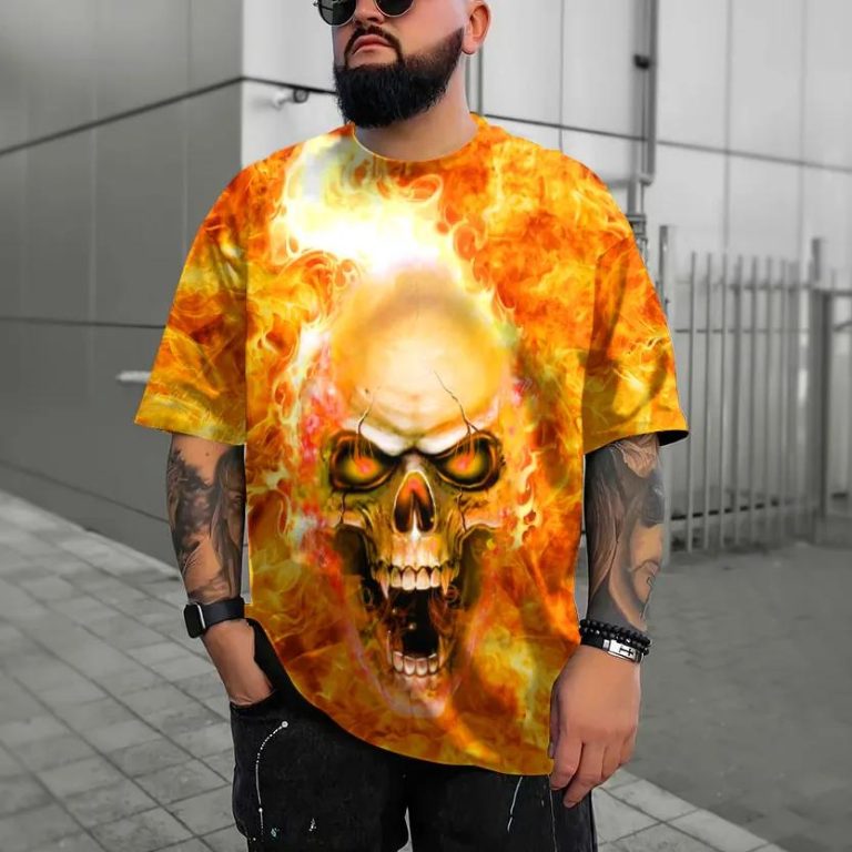 The Night Hunter Skull 3D T Shirt, Skull T Shirts Mens - Skull & Viking ...