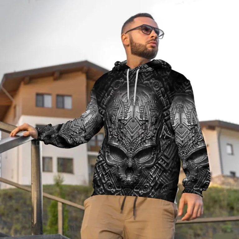 The Silence Skull 3D Hoodie – Skull & Viking Graphic Tees | 3D All Over ...