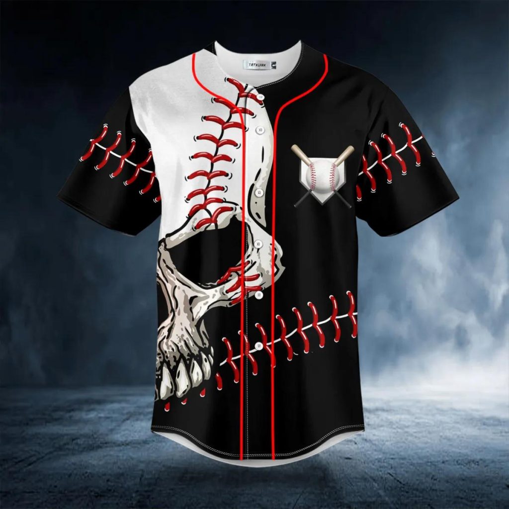 Walk-Off Baseball N Skull Custom Baseball Jersey – Skull & Viking ...