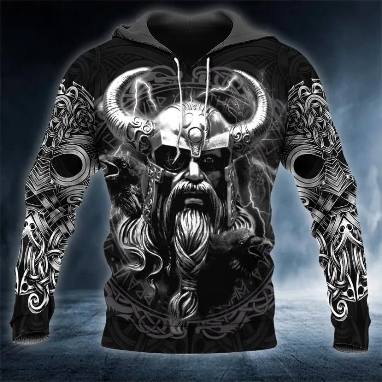 Grim Reaper Blue Fire Skull Custom 3D Bandana Hoodie - Skull & Viking ...