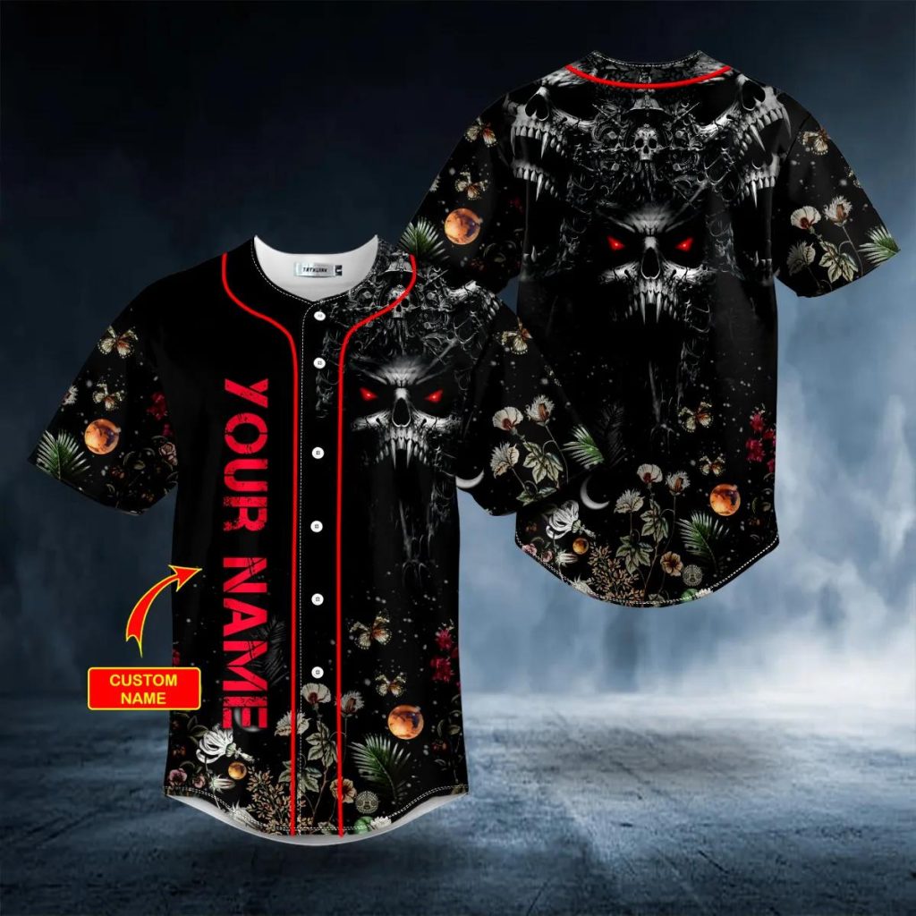 Scream Devil Grim Reaper Custom Baseball Jersey – Skull & Viking ...