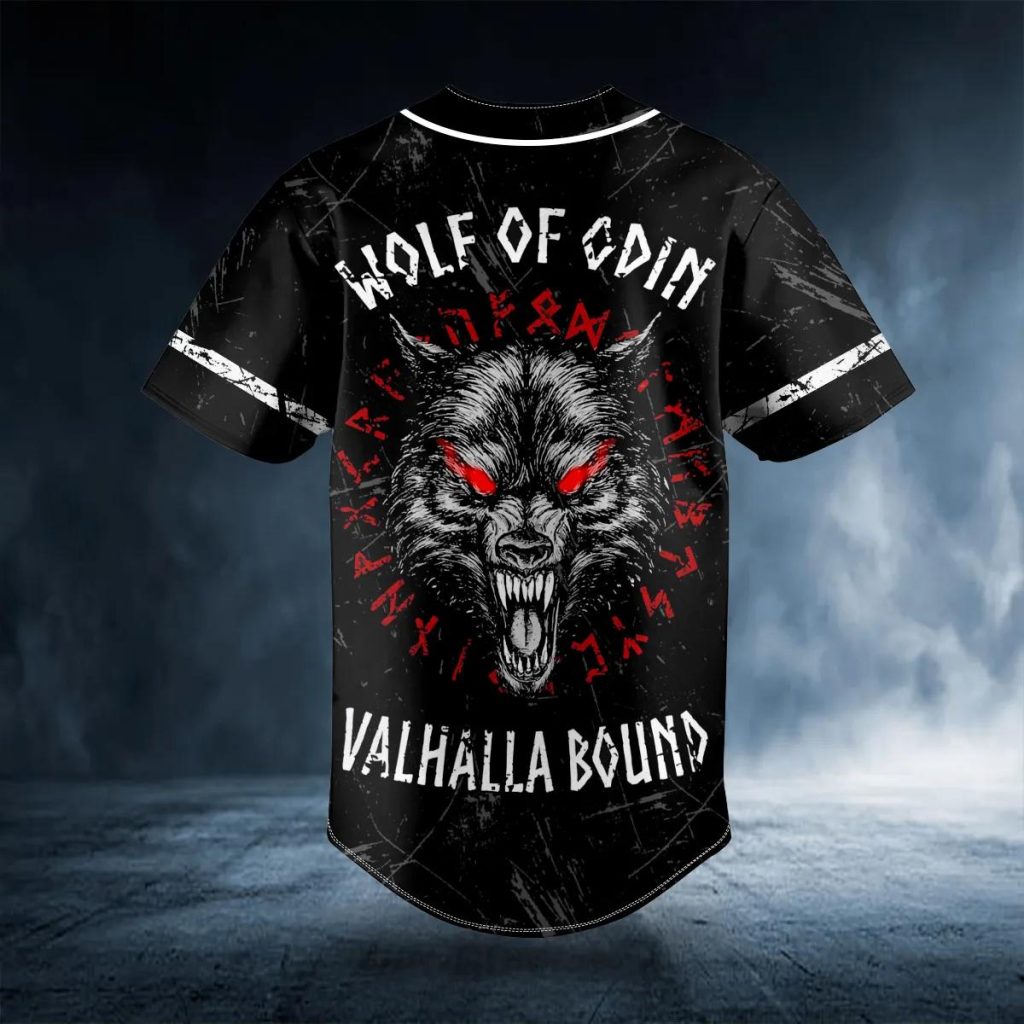 Viking Son Of Odin Valhalla Viking Custom Baseball Jersey - Skull ...