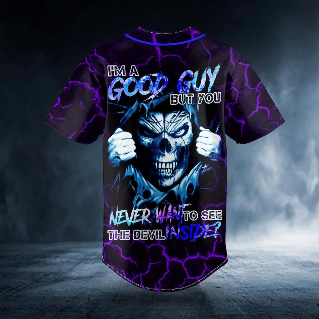 Good Guy Devil Inside Grim Reaper Purple Lightning Skull Custom ...