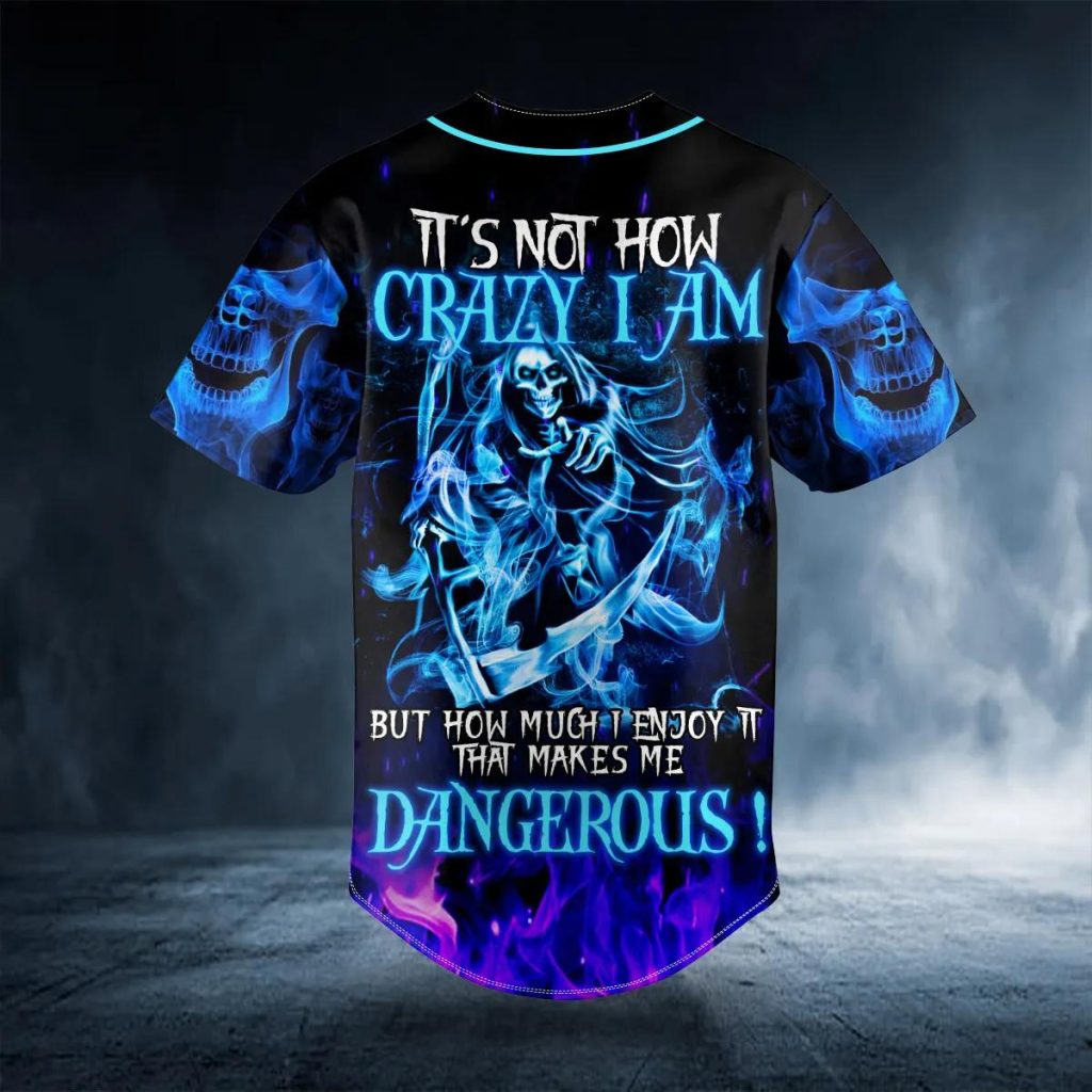 How Crazy I Am But How Much I Enjoy Blue Smoke Grim Reaper Skull Custom ...