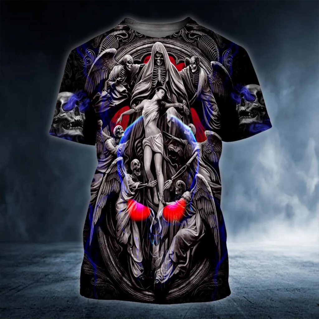 Reaper Doors Skull 3D T Shirt, Skull T Shirts Mens – Skull & Viking ...