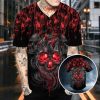 Bloody Skull Baseball Jersey – Skull & Viking Graphic Tees | 3D All ...