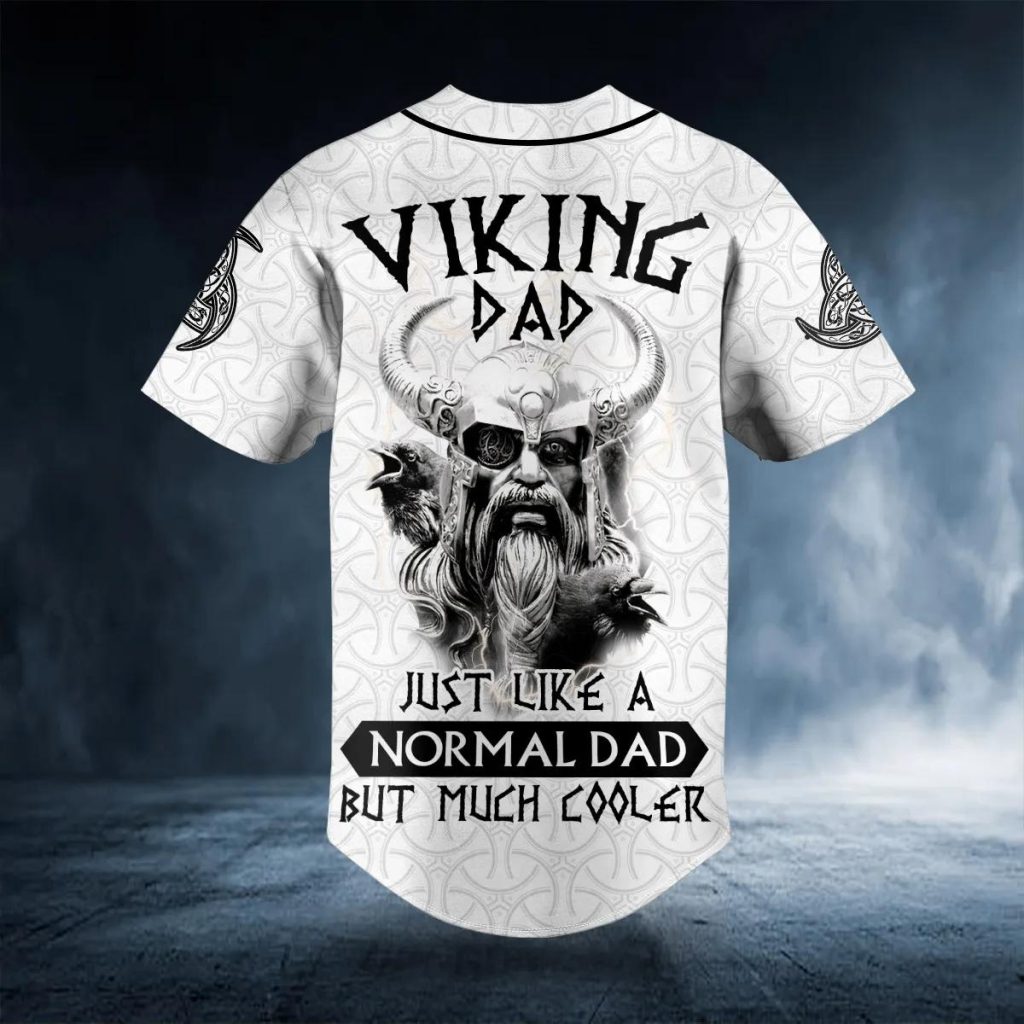 Viking Dad Just Like A Normal Dad But Much Cooler Custom Baseball ...