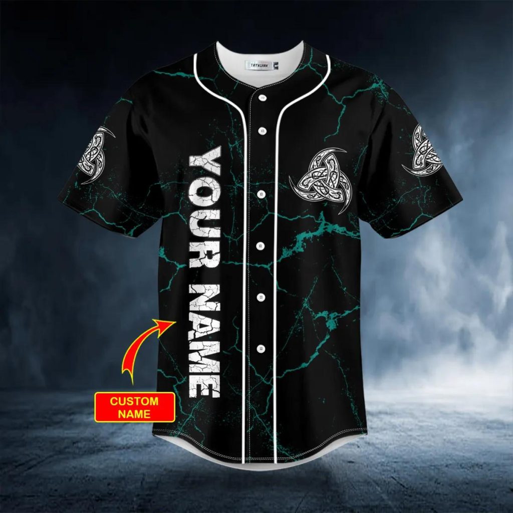 Viking Dad The Heathen The Myth The Legend Custom Baseball Jersey ...