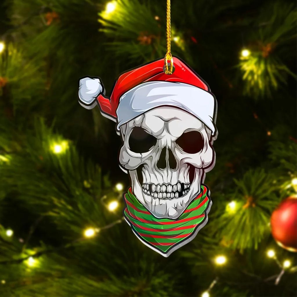 Bandana Skull Christmas Ornament – Skull & Viking Graphic Tees | 3D All ...