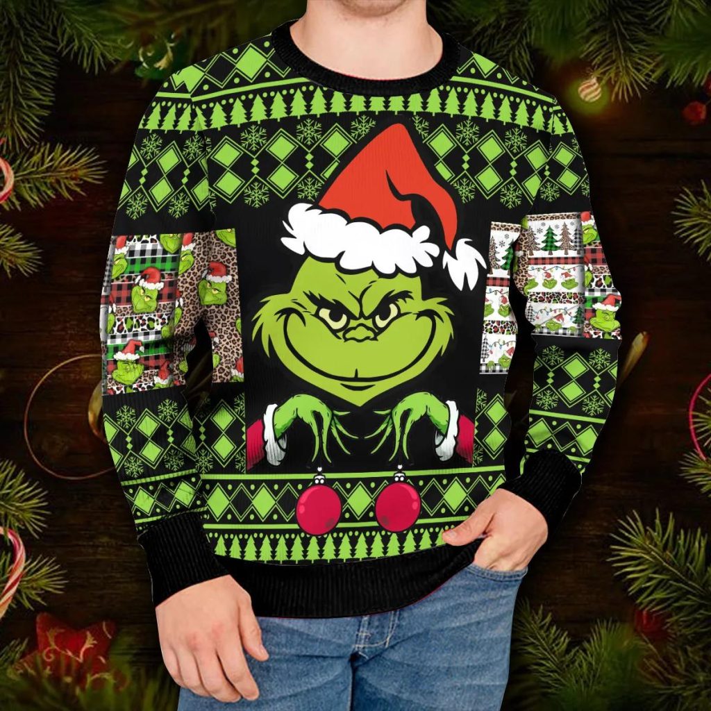 Merry Christmas Grinch Sweatshirt Ugly Christmas Sweater, Christmas ...